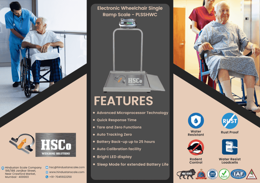 WCS Wheelchair Single Ramp Scale - Hindustan Scale Company